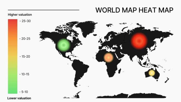 World Map Heat Map Infographic. Free Infographics Template — SlidesCarnival