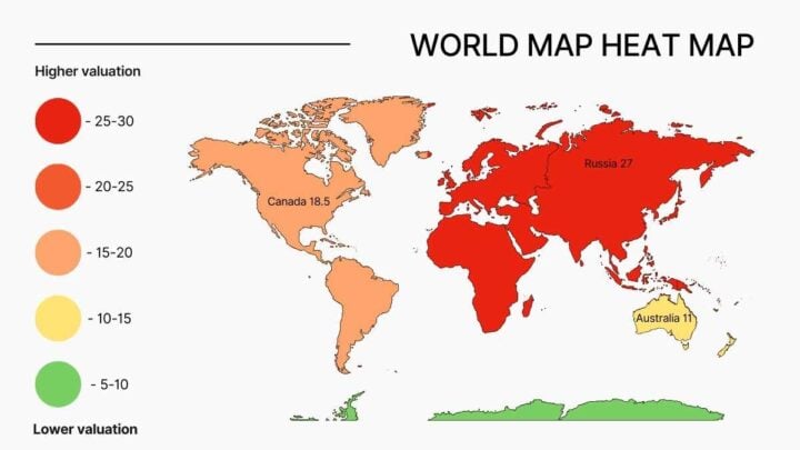World Map Heat Map Infographic. Free Infographics Template — SlidesCarnival