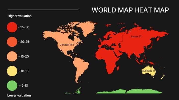 World Map Heat Map Infographic. Free Infographics Template — SlidesCarnival