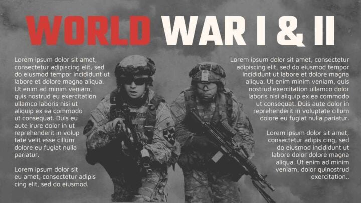 World War 1 and 2. Free PPT & Google Slides Template — SlidesCarnival
