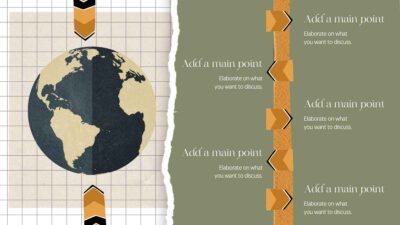 Scrapbook Social Studies North & South. Free Presentation Template ...