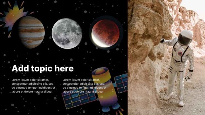 Space Illustrative Lesson Plan for High School. Free PPT & Google ...