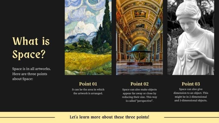 Space and Perspective: Elements of Art Lesson. Free Lesson Slides ...