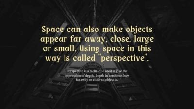 Space and Perspective: Elements of Art Lesson. Free Lesson Slides ...