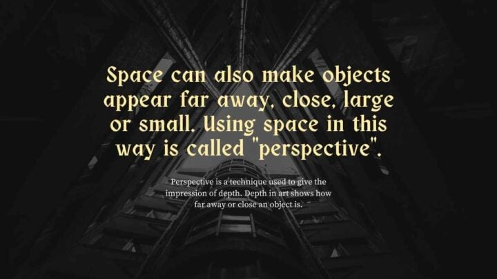 Space and Perspective: Elements of Art Lesson. Free Lesson Slides ...