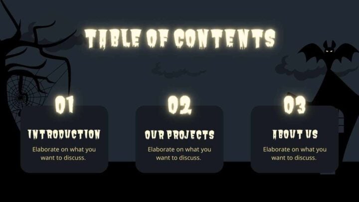 Spooky Halloween Bat Mini. PPT & Google Slides Template — SlidesCarnival