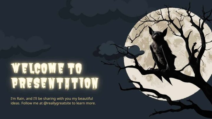 Spooky Halloween Bat Mini. PPT & Google Slides Template — SlidesCarnival