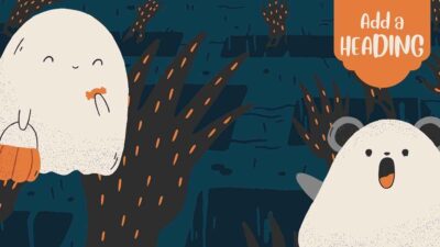 Spooky Halloween Zoom Backgrounds. PPT & Google Slides Template ...