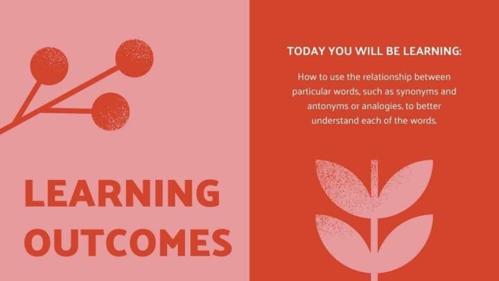 Synonyms, Antonyms and Analogies Lesson for High School. Free PPT ...