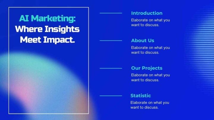 The Use of AI in Marketing . Free PPT & Google Slides Template ...