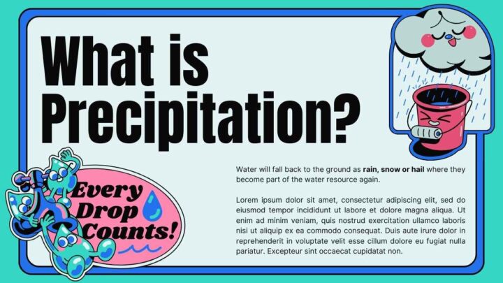 The Water Cycle Lesson for Middle School. Free Lesson Slides Template ...