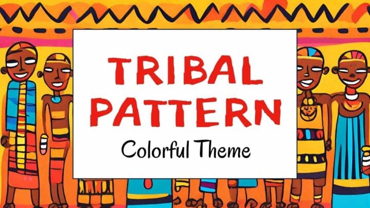 Tribal Colorful Pattern Free Ppt Google Slides Template
