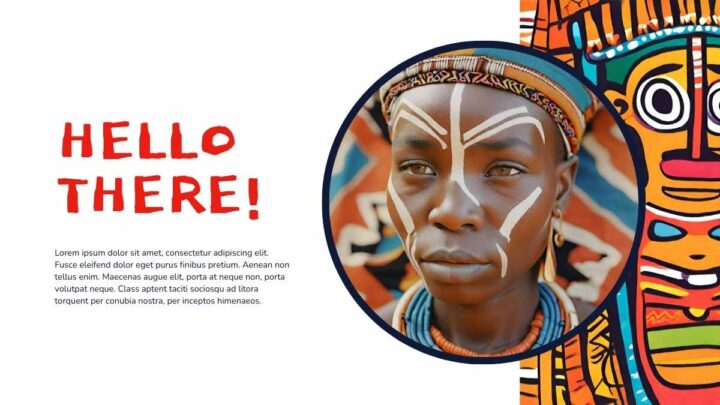 Tribal Colorful Pattern . Free PPT & Google Slides Template ...