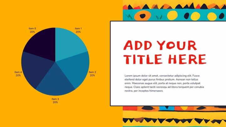 Tribal Colorful Pattern . Free PPT & Google Slides Template ...