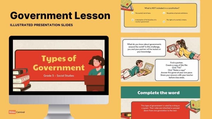 Types of Government Lesson. Free PPT & Google Slides Template ...