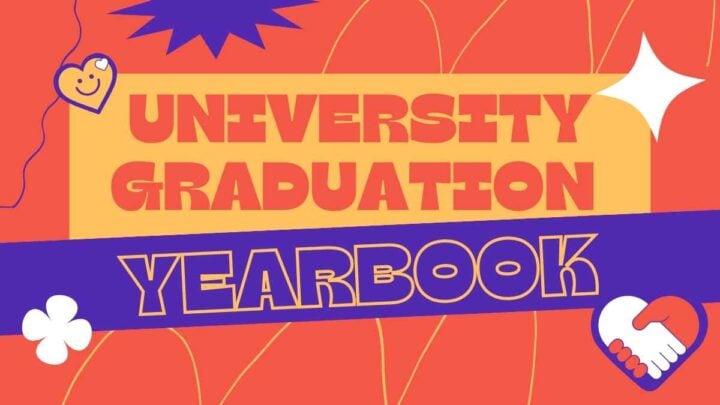 Retro University Graduation Yearbook. Free Presentation Template ...