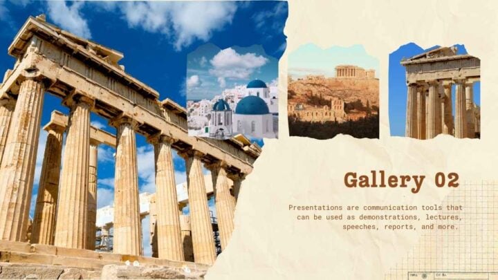 Vintage Collage History Lesson Plan. Free Presentation Template ...