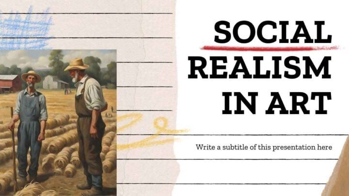 Vintage Collage Social Realism in Art Lesson. Free PPT & Google Slides ...