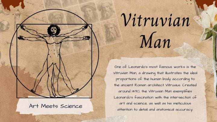 Leonardo Da Vinci Biography . Free PPT & Google Slides Template ...