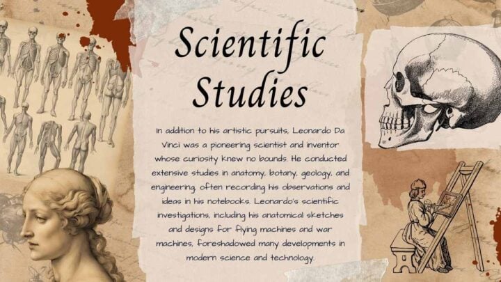 Leonardo Da Vinci Biography . Free PPT & Google Slides Template ...