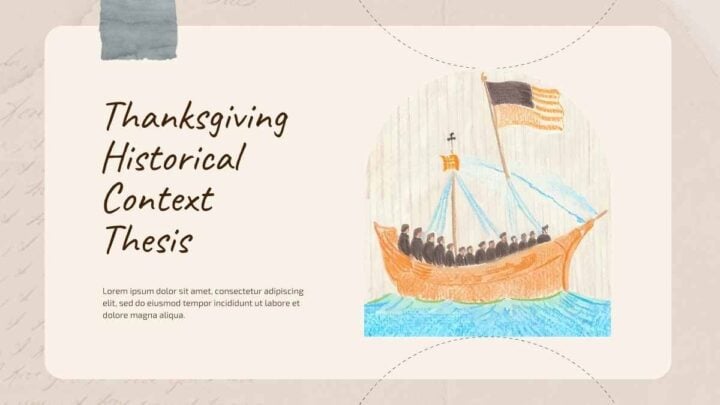 Vintage Thanksgiving Historical Context Thesis. PPT & Google Slides ...