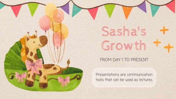 Baby's First 18 Months Milestones. Free PPT & Google Slides Template ...