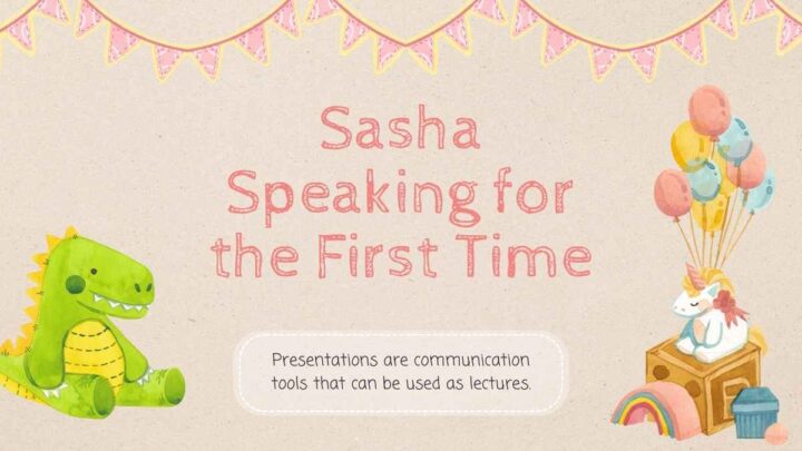 Baby's First 18 Months Milestones. Free PPT & Google Slides Template ...