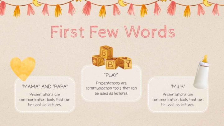 Baby's First 18 Months Milestones. Free PPT & Google Slides Template ...