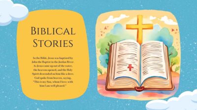 Jesus Baptism Slides For Children. Free Slides Template — SlidesCarnival