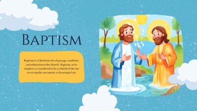 Jesus Baptism Slides For Children. Free Slides Template — SlidesCarnival