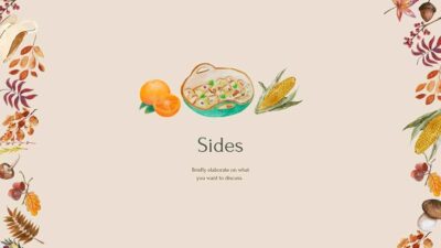 Watercolor Thanksgiving Restaurant Menu. PPT & Google Slides Template ...