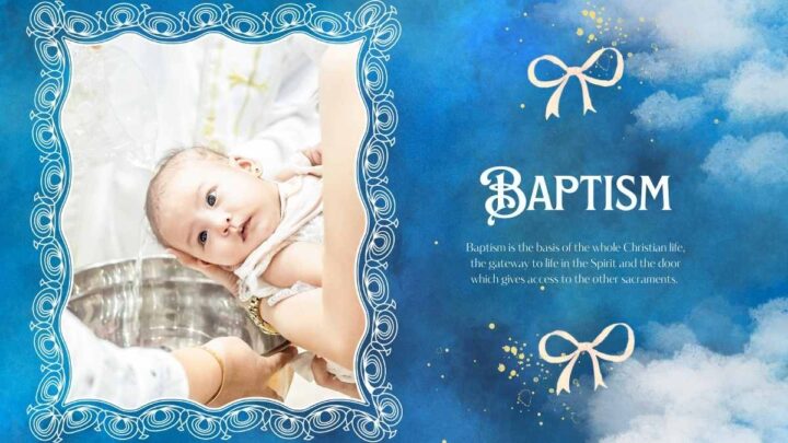 The Sacrament of Baptism Lesson. Free Slides Template — SlidesCarnival