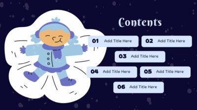 Winter Falling Snow Animation Background. Free Slides Template ...
