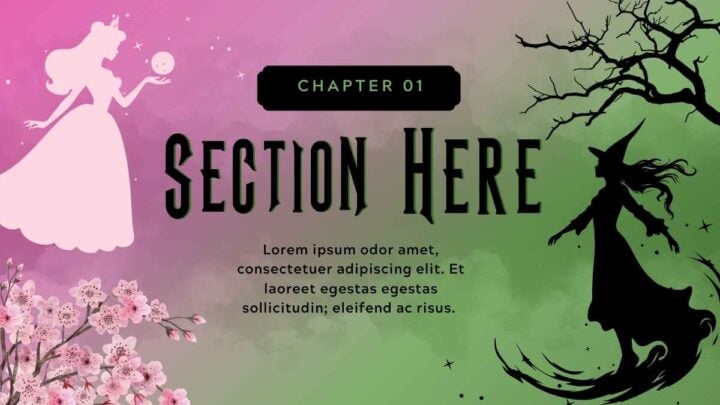 Witch Fairytale Background. Slides Template — SlidesCarnival
