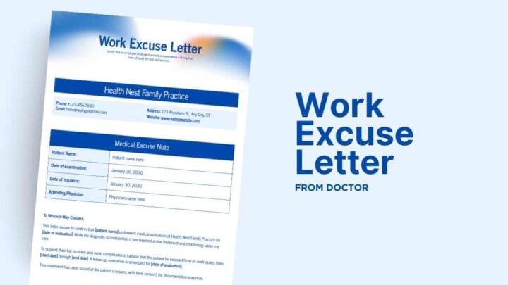 Work Excuse Letter From Doctor. Free Docs Template — SlidesCarnival