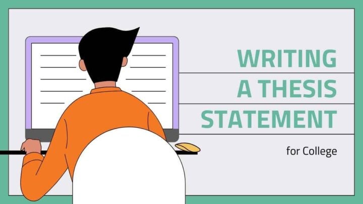 Writing a Thesis Statement Lesson for College. Free PPT & Google Slides ...
