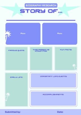 Y2k Biography Research Worksheet. Free Worksheets Template — SlidesCarnival