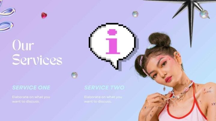 Y2k Digitalism Marketing Proposal Pink and Blue. Free Presentation ...
