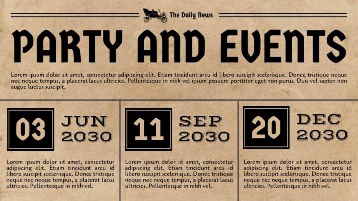 Vintage Newspaper Style Newsletter. Free PPT & Google Slides Template ...
