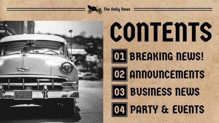 Vintage Newspaper Style Newsletter. Free PPT & Google Slides Template ...
