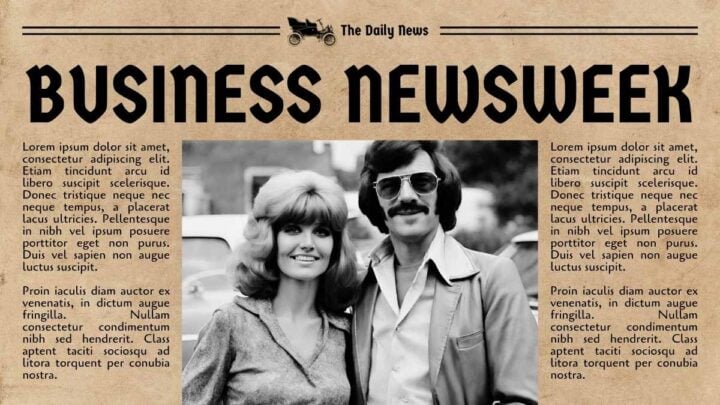 Vintage Newspaper Style Newsletter. Free PPT & Google Slides Template ...