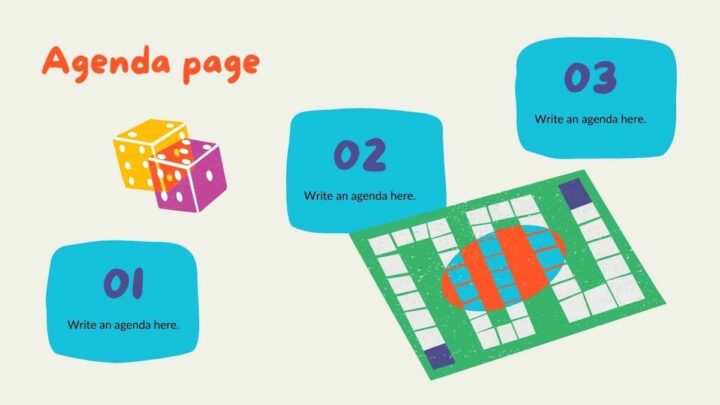Illustrated Game Board Time. Free Presentation Template — SlidesCarnival