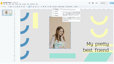 How to change the shape of an image in Google Slides | Slidescarnival