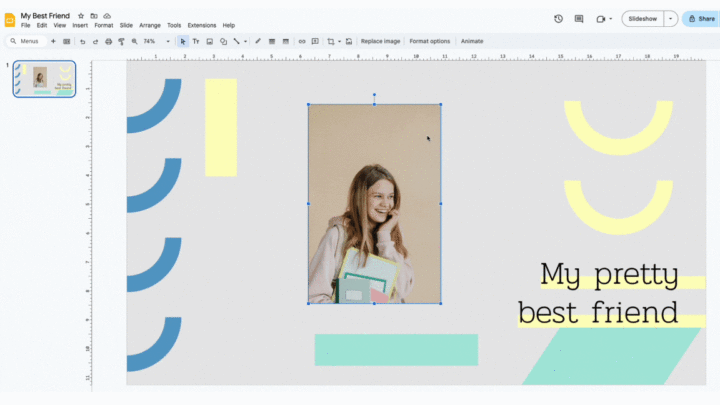How to change the shape of an image in Google Slides | Slidescarnival
