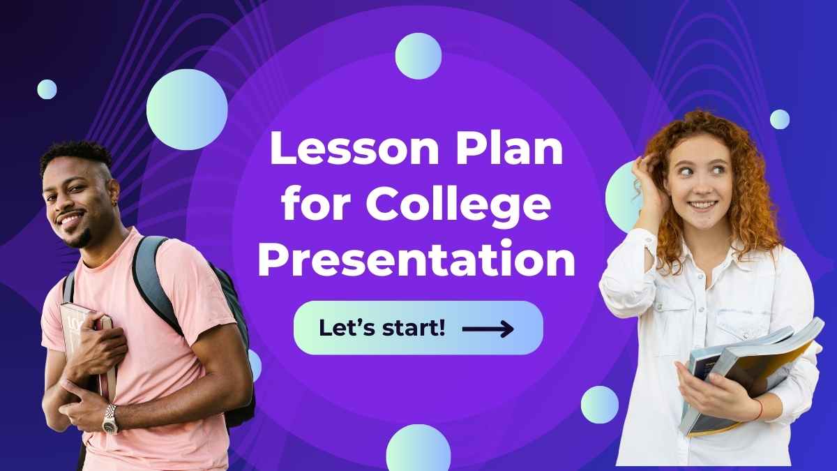 Plan de clases minimalista y abstracto para universidad. Plantilla PPT ...