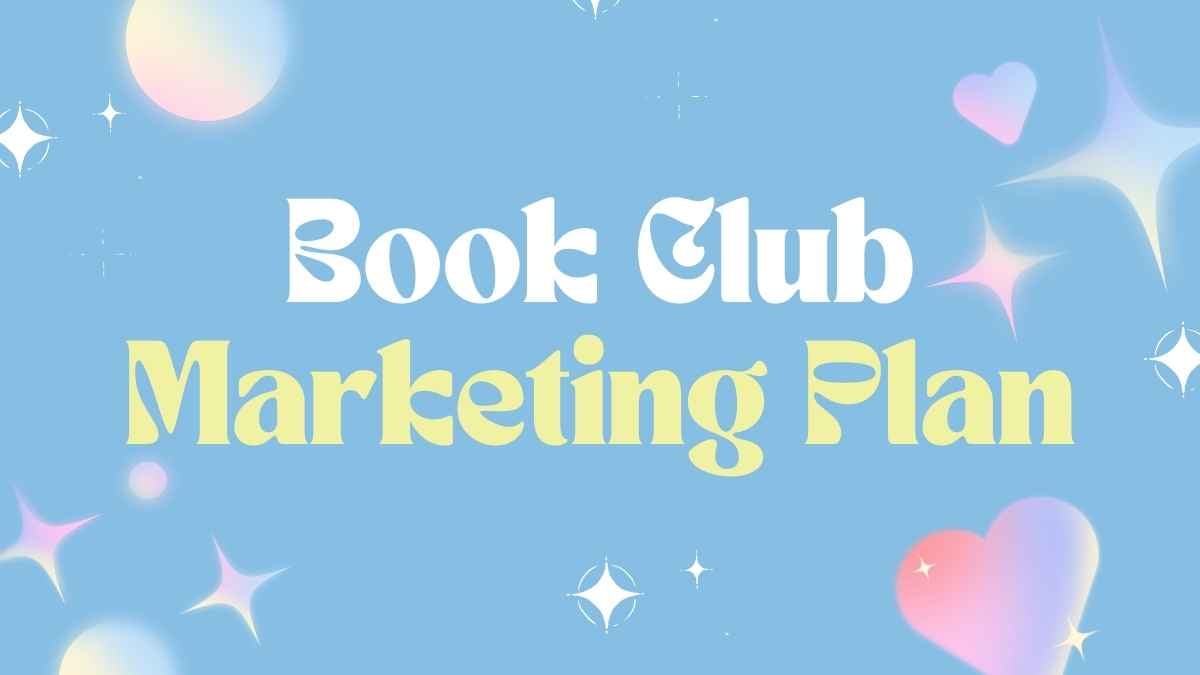 Plan de Marketing del Club de Libros en Azul y Pastel. Plantilla Gratis — SlidesCarnival
