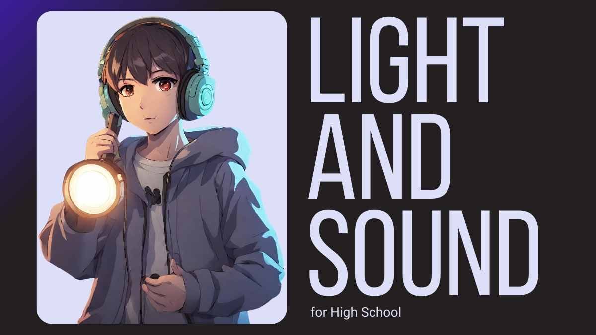 Lección de Luz y Sonido para Secundaria. Plantilla gratis — SlidesCarnival