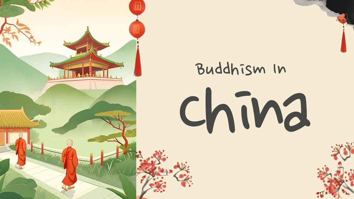 Budismo en China: plantilla de presentación gratis