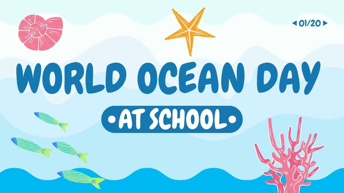 Día Mundial de los Océanos: plantilla de diapositivas