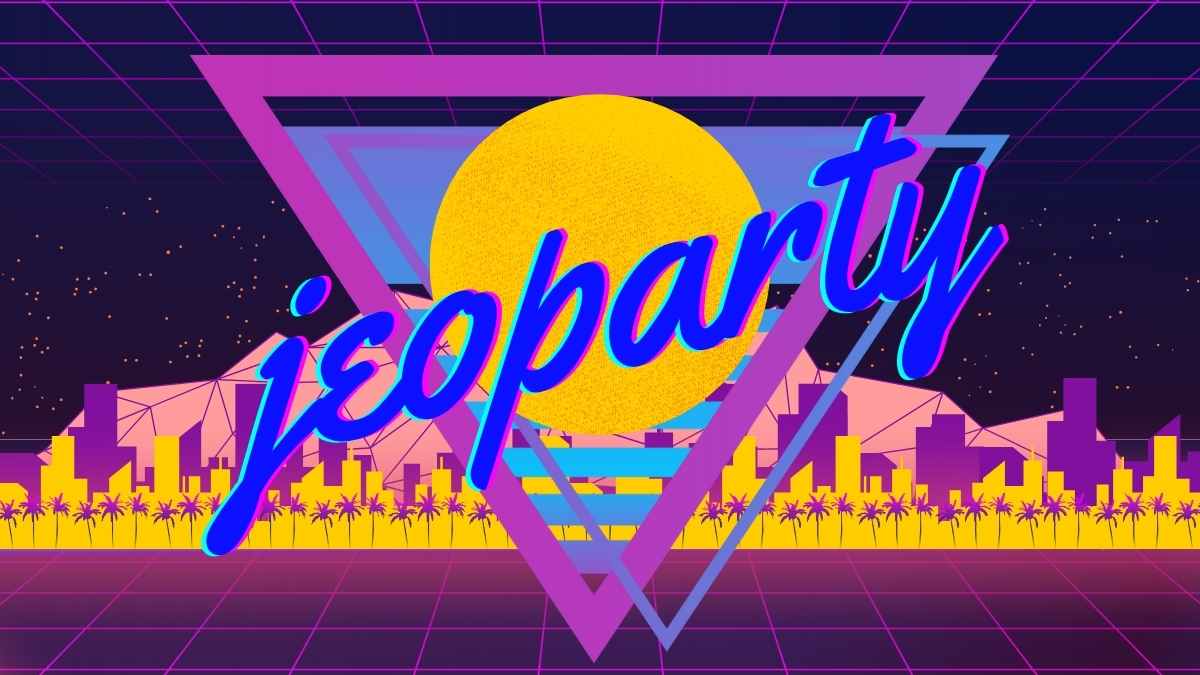 Jeopardy Interativo Retrô. Modelo Gratuito de Slides para Jogos ...